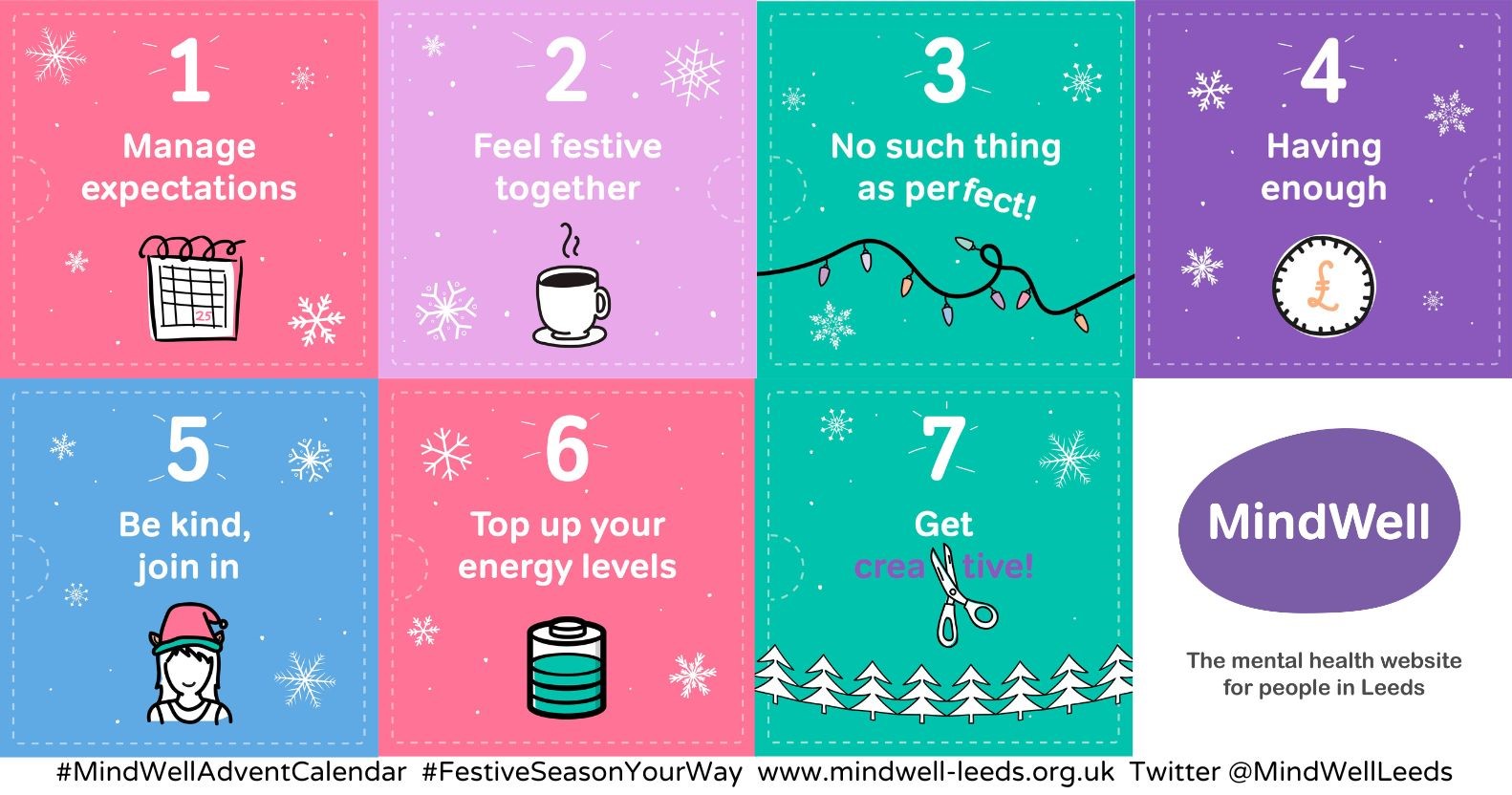 Join in with the MindWell Advent Calendar - MindWell
